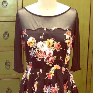 ModCloth Dresses | 1950s Retro Pinup Baby Blue Dress Xs | Poshmark